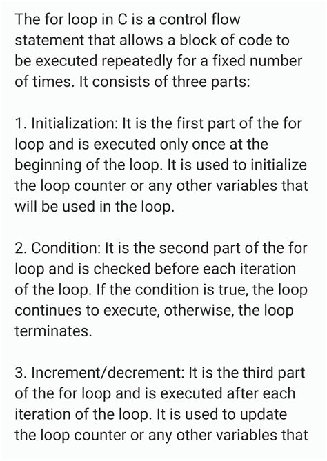 SOLUTION: For loop in c - Studypool
