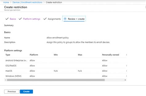 Enrollment Restrictions In Intune VMLabBlog