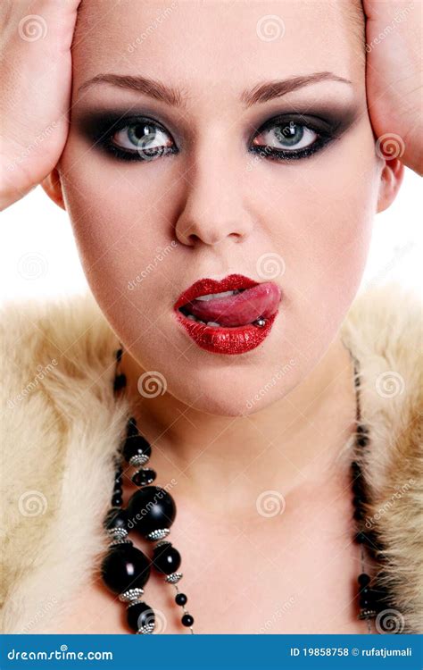 Woman In Diva Image Stock Photo Image Of Light Beauty