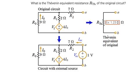 Solved Texts What Is The Thevenin Equivalent Resistance Rth Of The
