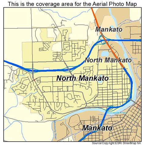 Aerial Photography Map Of North Mankato Mn Minnesota
