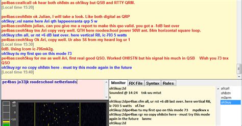 pe4bas amateur radio weblog fsq fast simple qso mode experiment
