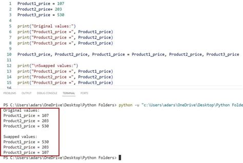 How To Swap Three Variables Without Using Temporary Variables In Python