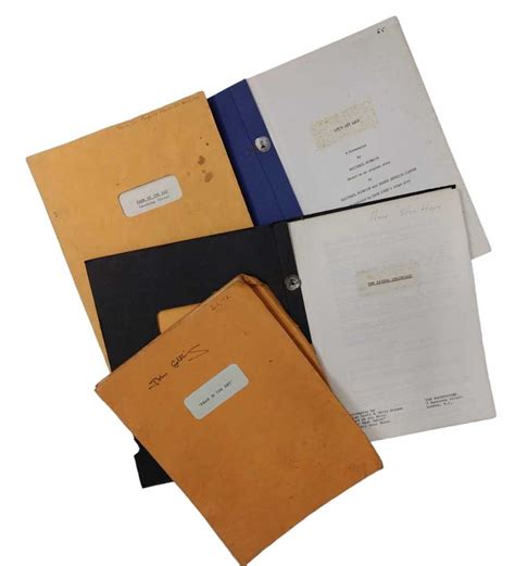 Lot 401 Collection Of Scripts