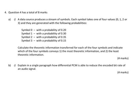 solved question 4 has a total of 8 marks a i a data source