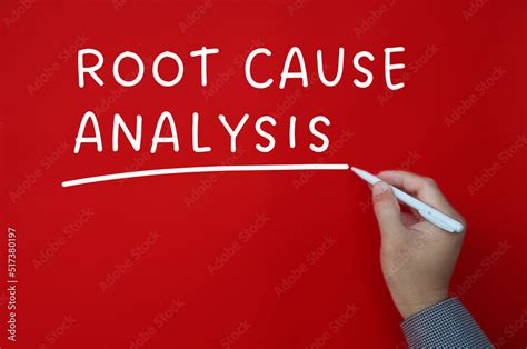 Root Cause Analysis Text On Red Cover Background Investigation Concept Stock Photo Adobe Stock