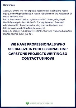 Example Of DNP Capstone Project PDF