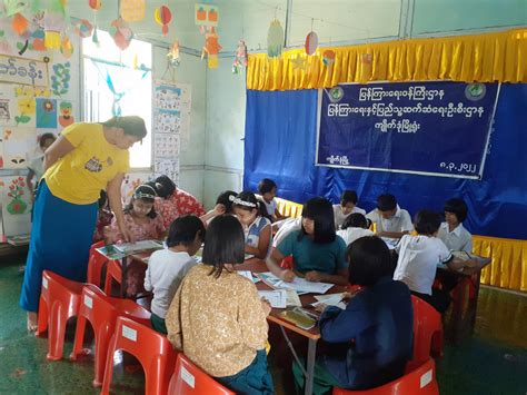 ကျိုက်ဒုံမြို့၊ လူထုအခြေပြုဗဟိုဌာန Community Centre တွင် စိတ်ကြိုက်ပန်းချီပြိုင်ပွဲနှင့် ဉာဏစွမ