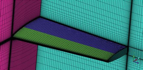 Colour Online Spanwise Cross Section View Of The Mesh Download
