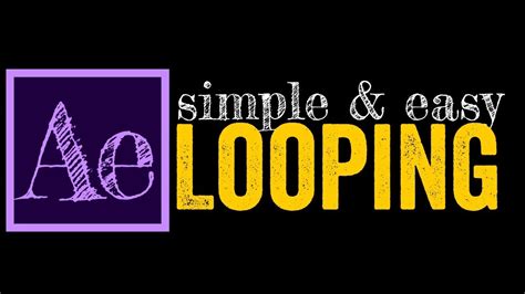 The Easy Way To Loop Compositions In After Effects Ai Ae YouTube