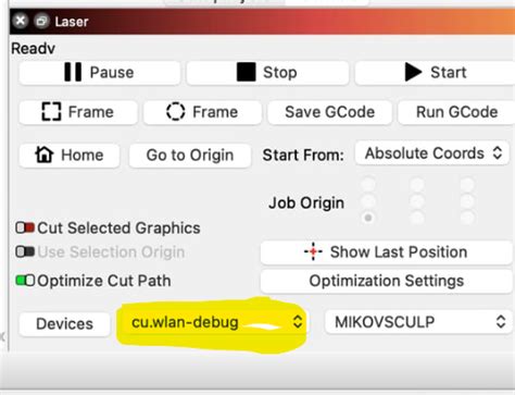 Frame Option No Longer Working Lightburn Software Questions
