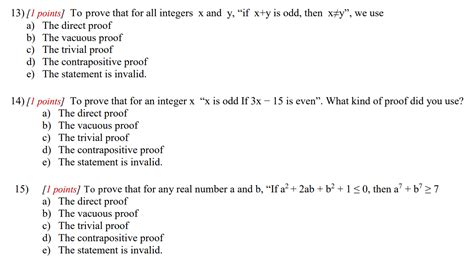 Solved Points To Prove That For All Integers X And Chegg