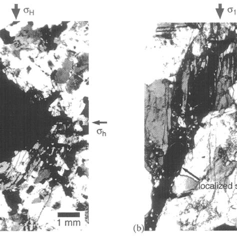 A Photomicrograph Of A Cross Section Of A Borehole Breakout And B