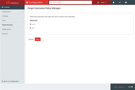 Enhanced Forgot Username