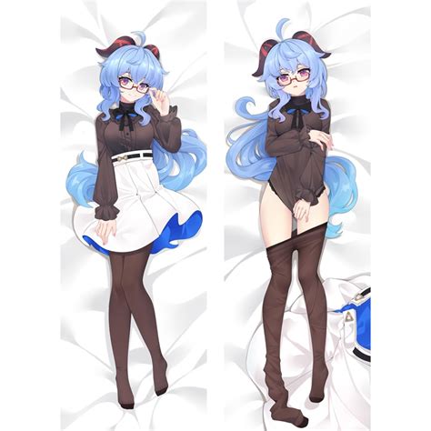 New Pattern Game Genshin Impact Ganyu Cosplay Sexy Dakimakura Pillow Case Hugging Body Prop