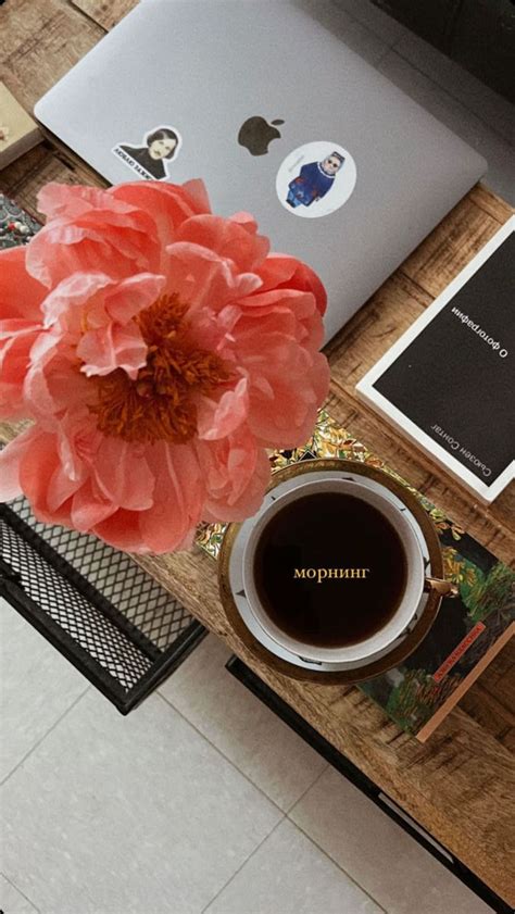 Идея для утренних сторис с кофе в Инстаграм