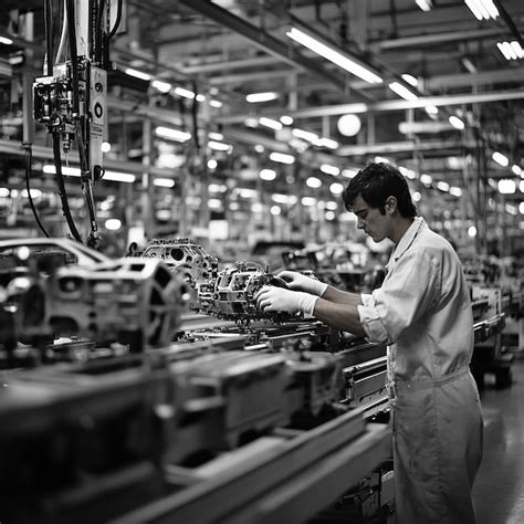Quotfactory Worker Assembling Car Parts With Precisionquot Premium Ai