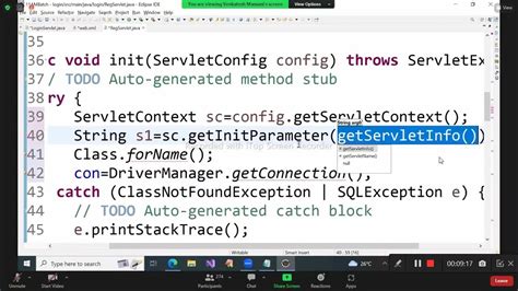 35 Initialization Parameter V Context Parameter Servlet Config V Servlet Context Forwarding