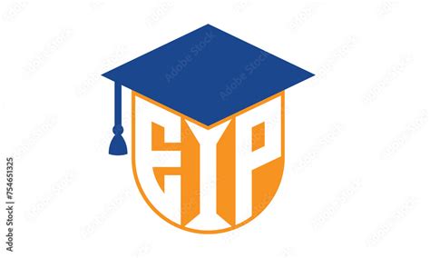 Eip Initial Letter Academic Logo Design Vector Template School College