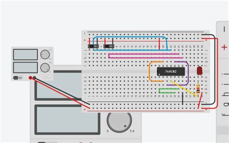 Circuit Design Nand Using Nor Tinkercad