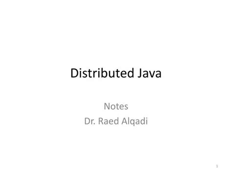 ppt distributed java powerpoint presentation free download id 2204814