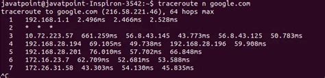 comando traceroute en linux con ejemplos redes linux