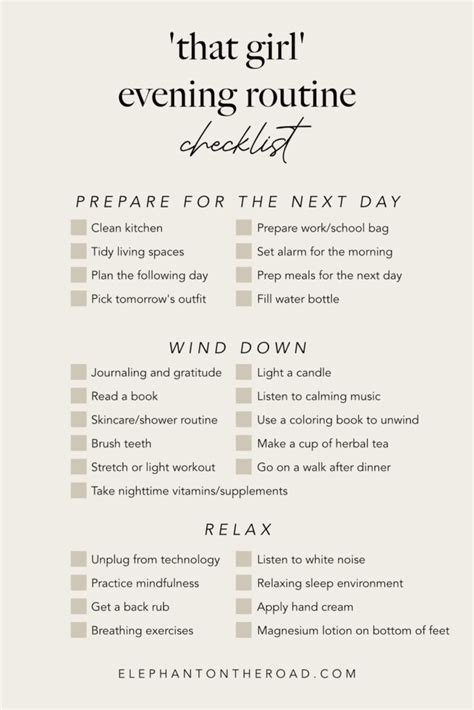 Intentional Evening Routine Create Healthy Habits And Wind Down Elephant On The Road