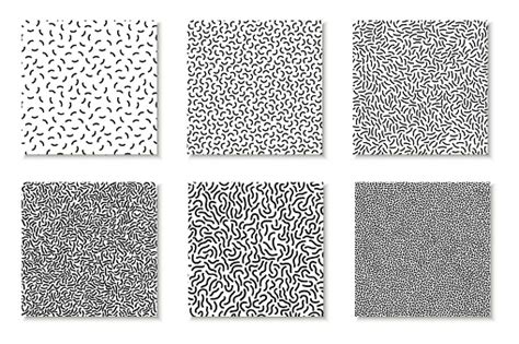 완벽 한 복고풍 패턴 카드의 컬렉션입니다 흑인과 백인 모자이크 텍스처입니다 패션 디자인 8090 년대 가리기에 대한 스톡 벡터 아트 및 기타 이미지 Istock