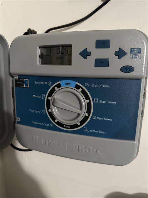 programming issue with hunter pro c r irrigation