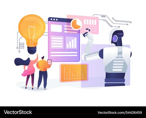ai powered energy consumption analysis abstract vector image