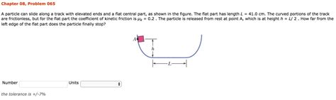 solved chapter 08 problem 06 5 a particle can slide along a