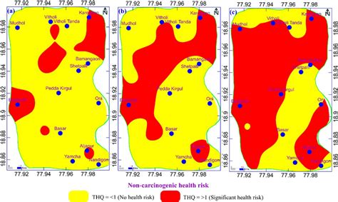 Spatial Distribution Maps Of Noncarcinogenic Health Risks Of Nitrate In