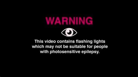 WARNING This Video Contains Flashing Lights Which May Not Be Suitable For People With