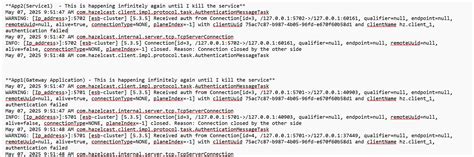 java com hazelcast client authenticationexception authentication