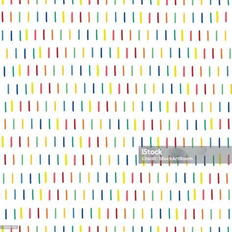 수직 줄무늬 무지개 색상에 고장입니다 수직 대시 선 가진 매끄러운 표면 패턴 벡터 디자인입니다 파란색 녹색 오렌지 빨강 노랑