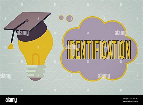 Text Sign Showing Identification Business Photo Text An Action Or Procedure To Identify Someone