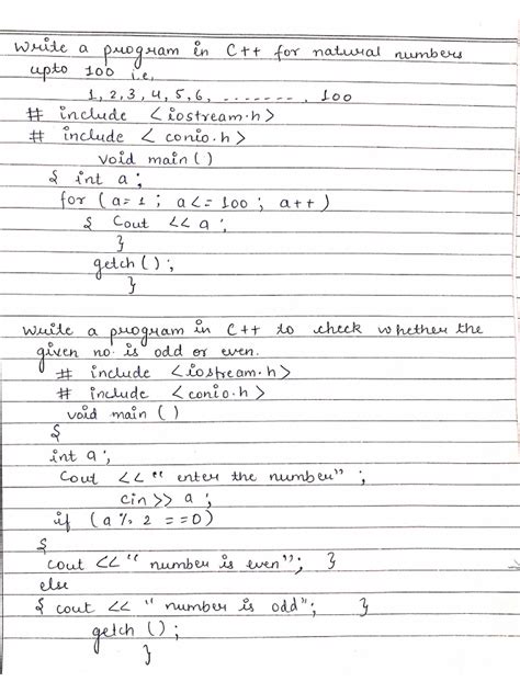 Program For Natural No And Chek No Is Even Or Odd Pdf