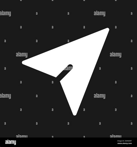 Cursor Arrow Pointer Dark Mode Glyph Ui Icon Stock Vector Image Art Alamy