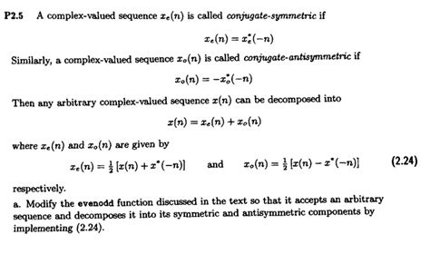 Solved P25 A Complex Valued Sequence Ren Is Called