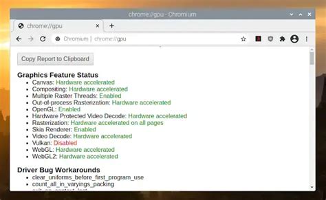 this article explains how to enable hardware acceleration in chromium