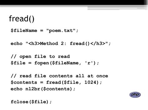 Ppt File Handling With Php Powerpoint Presentation Free Download Id4096702