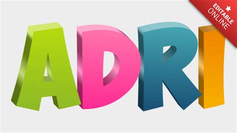 Adri Multi Color For The New Year Text Effect Generator