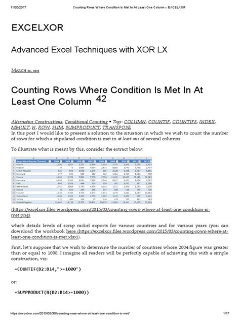 Counting Rows Where Condition Is Met In At Least One Column Download
