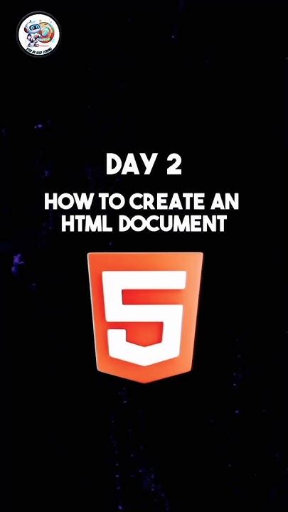 Day 2 Html How To Create An Html Document In Vs Code🎉htmldocument