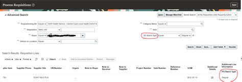hide filter requisitions imported from specific external systems from