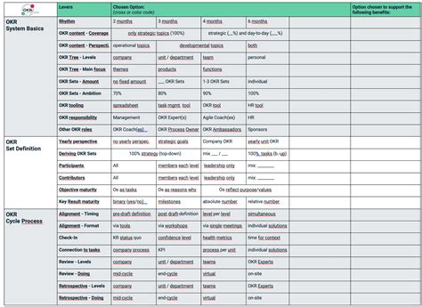 OKR System Design Guide And Template Okrs At The Center Com