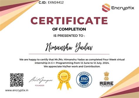 Himanshu Yadav On Linkedin Virtualinternship Cplusplus Programming