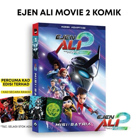 Jual Buku Komik Ejen Ali The Movie 2 Misi Satria Original Malaysia Free
