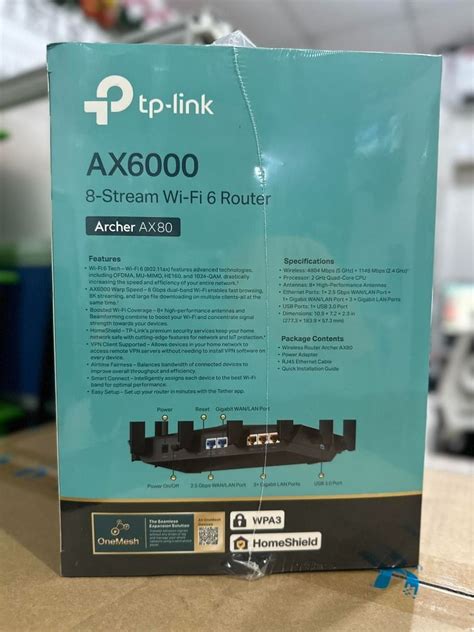 Tp Link Archer Ax Ax Dual Band Stream Gigabit Wi Fi Router Computers Tech Parts