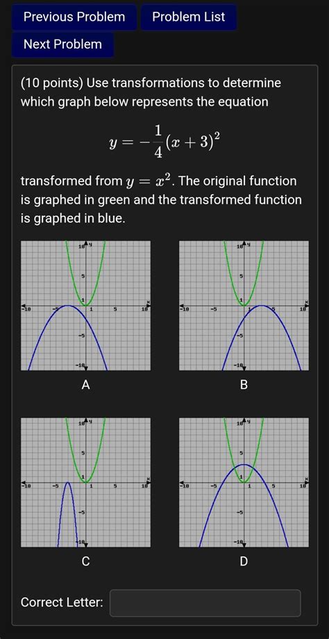 Solved Points Use Transformations To Determine Which Chegg